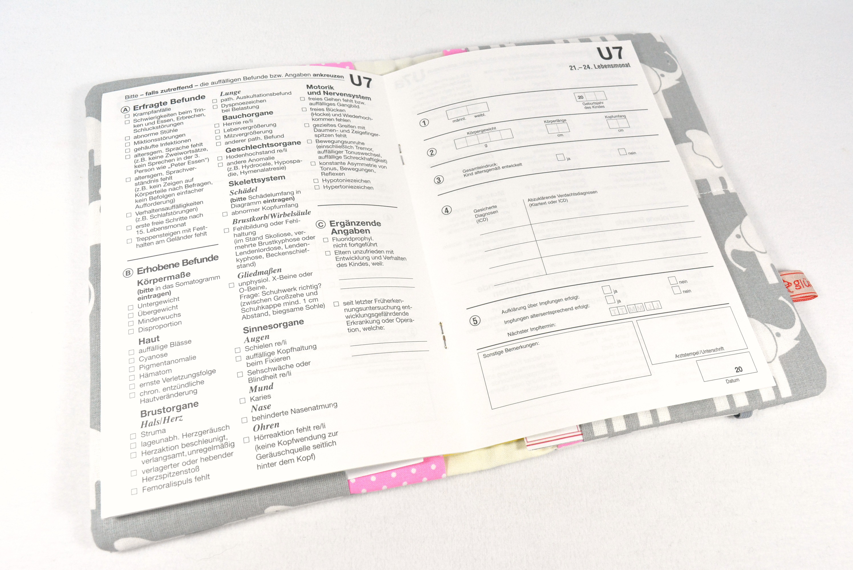 U Heft Hülle für 1 oder 2 Kinder